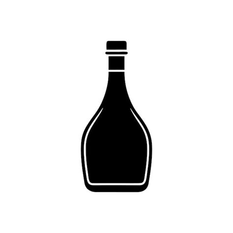 Bottle Silhouette Vector Illustration Designs Premium Ai Generated Vector