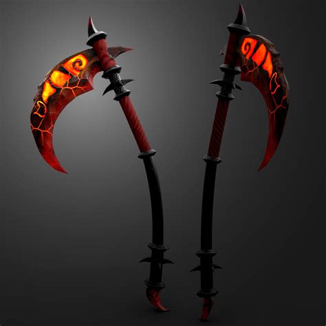 Artstation Fire Scythe Weapon