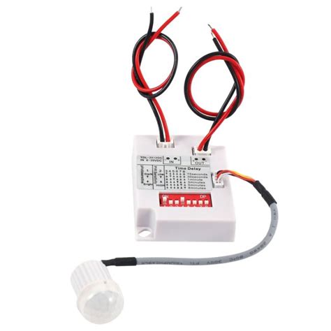 12v 24v Pir Motion Sensor Switch Ir Infrared Human Induction Time Delay Relay Switch Corridor