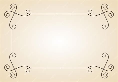 Декоративная рамка винтажная каллиграфическая антикварная рамка ...