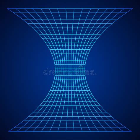 Wireframe Mesh Funnel Stock Vector Illustration Of Particle