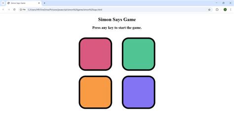 Webdevelopment Javascript Html Css Simonsaysgame Codingprojects