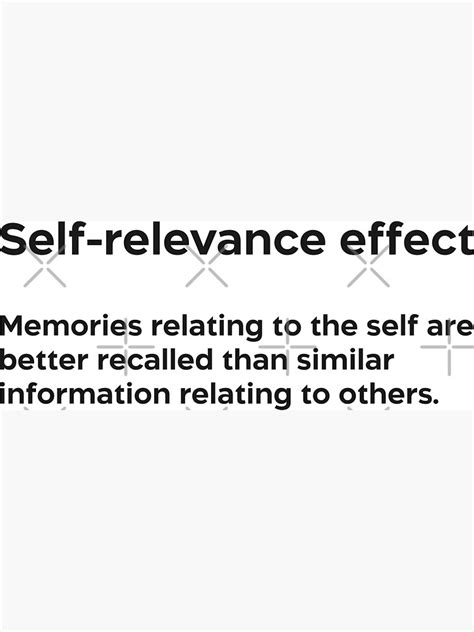 Self Relevance Effect Black Poster For Sale By Edimquotes Redbubble