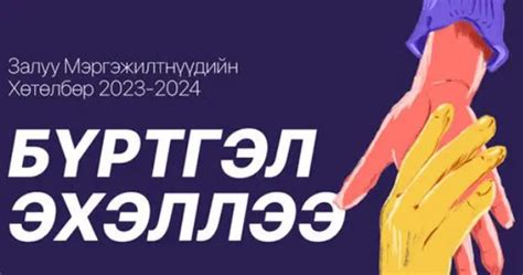 Залуу мэргэжилтнүүдийн хөтөлбөрийн бүртгэл эхэллээ