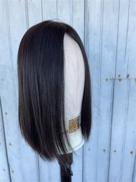 Topper 100 Virgin Remy Human Hair Topper Black Silk Top 1b Black