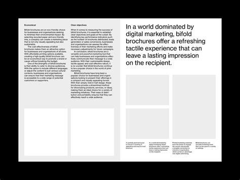 A5 Bifold Brochure Grid System For Indesign Behance