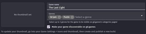 Solved How Do I Properly Add A Thumbnail How Do I GDevelop Forum