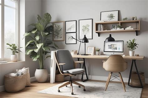 Premium Photo Connected Workspaces Seamless Transitions For Home Productivity Flat Style
