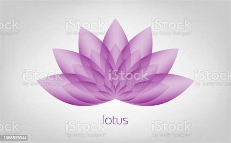 보라색 연꽃 아이콘 생명의 꽃 신성한 기하학 조화와 균형의 상징 순도의 표시 흰색 배경에 격리 된 차크라 요가 디자인 벡터 연꽃과에 대한 스톡 벡터 아트 및 기타 이미지
