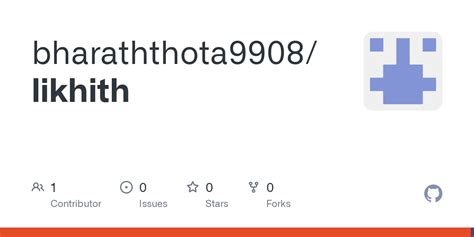 Github Bharaththota9908 Likhith