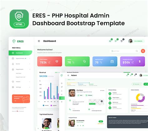 Eres Php Hospital Admin Dashboard Bootstrap Template Templatelelo
