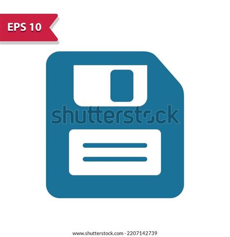 Floppy Disk Diskette Save Vector Icon Stock Vector Royalty Free 2207142739 Shutterstock