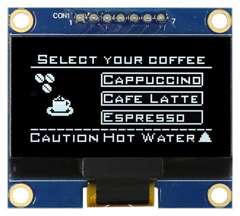 MDOB BV WS Midas Displays Graphic OLED X Pixels Black On White Farnell UK