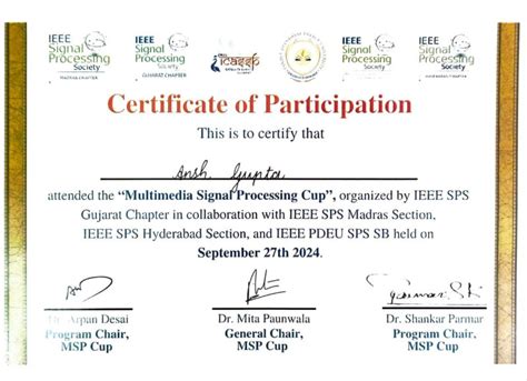 Ansh Gupta On Linkedin Mspcup2024 Signalprocessing Deeplearning Workshops Experttalks Ece