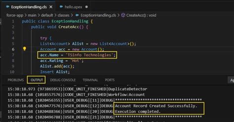 Exception Handling In Salesforce Apex