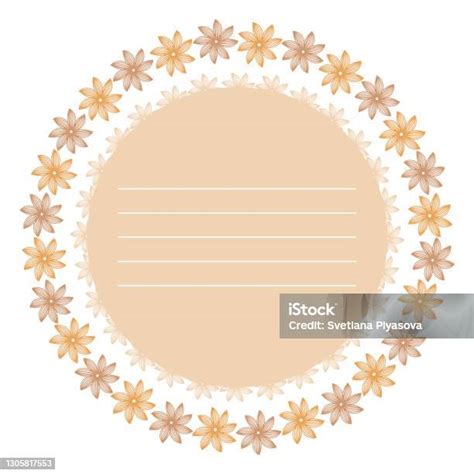 벡터 플로럴 프레임 둥근 양식에 일치시키는 비문의 패턴 0명에 대한 스톡 벡터 아트 및 기타 이미지 0명 갈색 금 금속 Istock