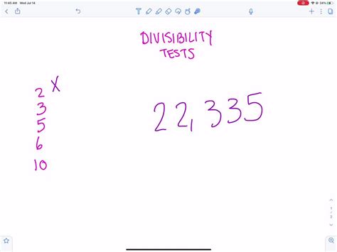 Solvedin The Following Exercises Use The Divisibility Tests To