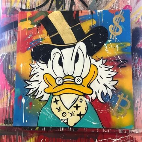 Скрудж Макдак Дональд Дак купить современные картины на холсте