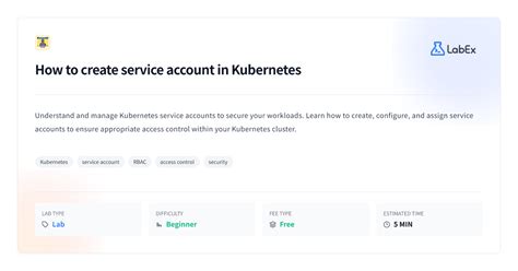 How To Create Service Account In Kubernetes Labex
