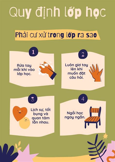 Nội Quy Lớp Học Vui Nhộn Tạo Môi Trường Học Tập Sáng Tạo và Hứng Khởi