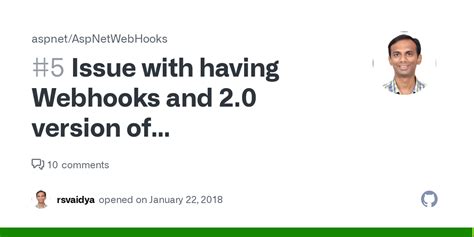 Issue With Having Webhooks And 20 Version Of Dependencyinjection In
