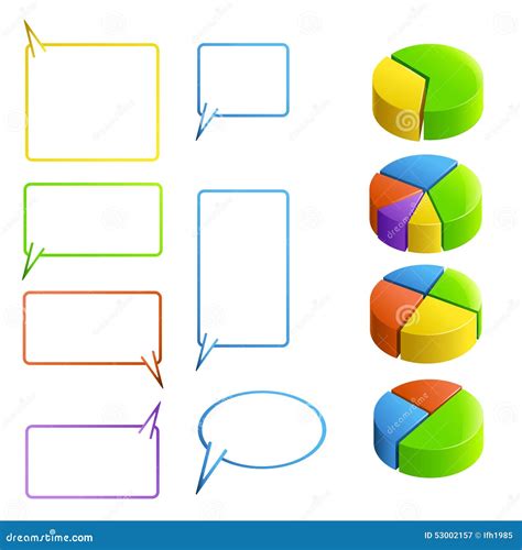 Set With Labels To Diagram Stock Vector Illustration Of Growth 53002157