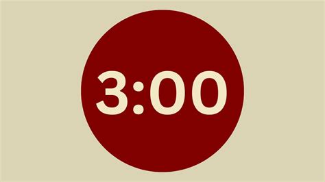 3 Minute Countdown Timer Youtube