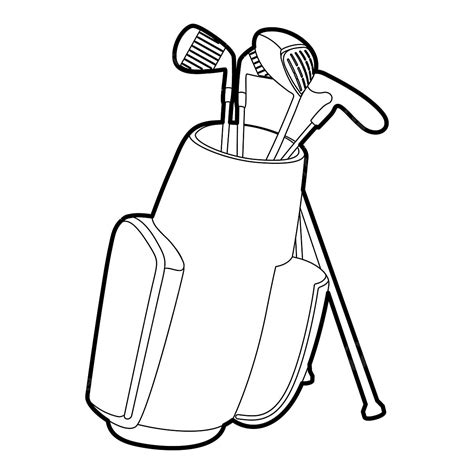 Golf Bag Drawing