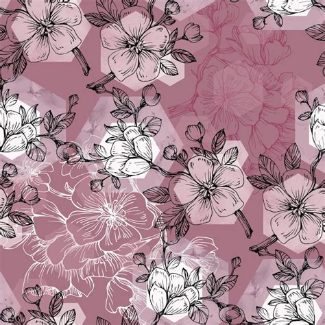 Premium Vector Sakura Flower Pattern