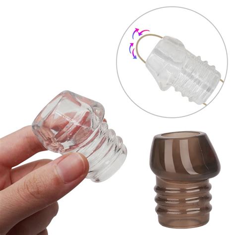 Foreskin Penis Cock Ring Sleeve Enhancer Enlarger Male Penis Ring Sex