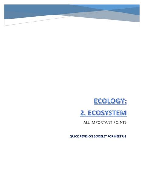 Ecosytem Pdf Ecosystem Carbon Cycle