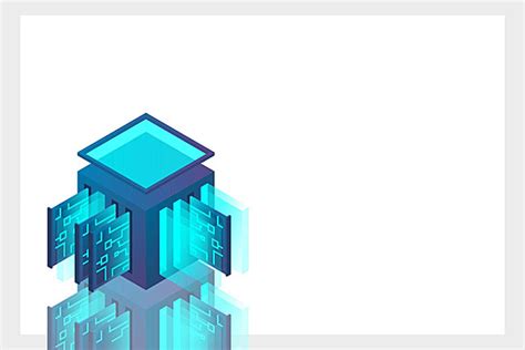 Iconic Isometric Image Depicting Data Center Cloudbased Data Storage