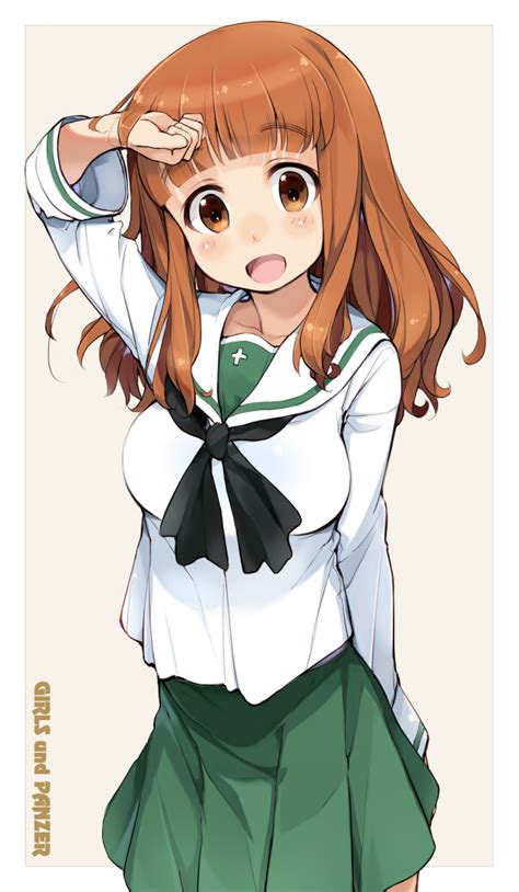 Takebe Saori Girls Und Panzer Drawn By Salamanderhop Step Danbooru