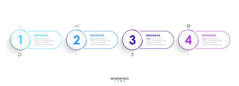 벡터 인포 그래픽 라벨 디자인 템플릿 아이콘과 4 옵션 또는 단계 프로세스 다이어그램 프리젠 테이션 워크 플로우 레이아웃 배너 순서도 정보 그래프에 사용할 수 있습니다 0