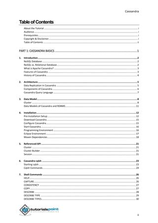 Cassandra Tutorial PDF