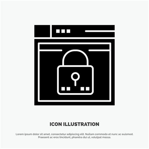 Login Secure Web Layout Password Lock Solid Glyph Icon Vector 17984502 Vector Art At Vecteezy