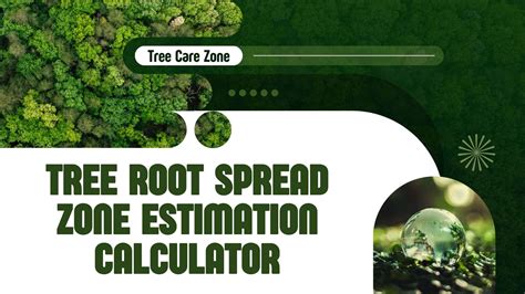 Tree Root Spread Zone Estimation Calculator Tool