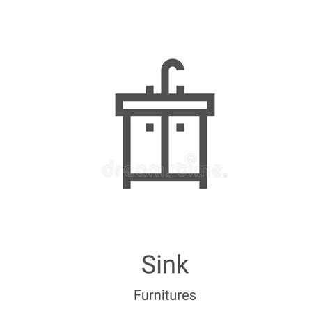 Sink Icon Vector From Home And Living Collection Thin Line Sink