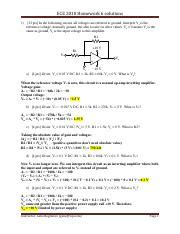 Ece Hw Solutions Pdf ECE Homework Solutions Pts In The Following Circuit All