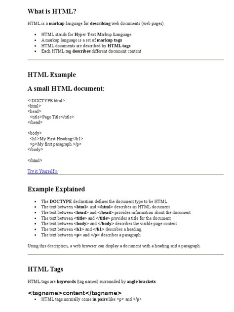 html tutorial pdf html element html