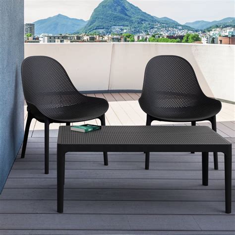 Sky Lounge Set3 Pc Red Isp1031s Red By Siesta Compamia