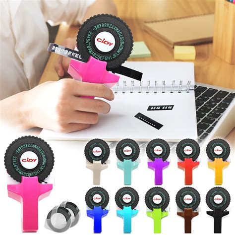 Clearance Embossing Label Maker Machine With Tapesmini Portable Embossed Label Printer With 2