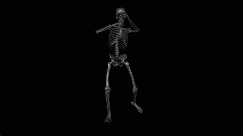 Dancing Skeleton Animation Intrigue And Mystique Free Stock Video