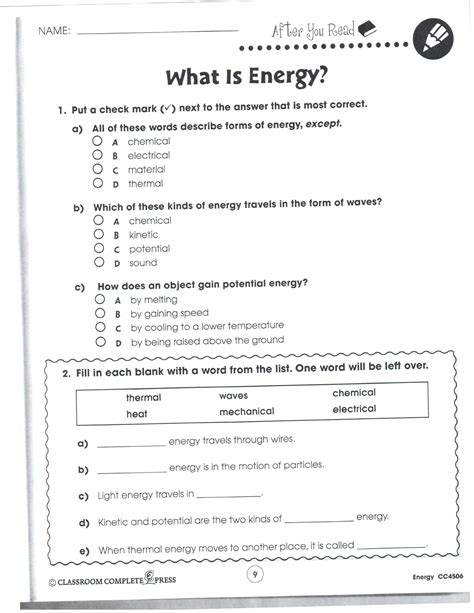 Science Worksheets For Grade 5 Light And Shadow — Db