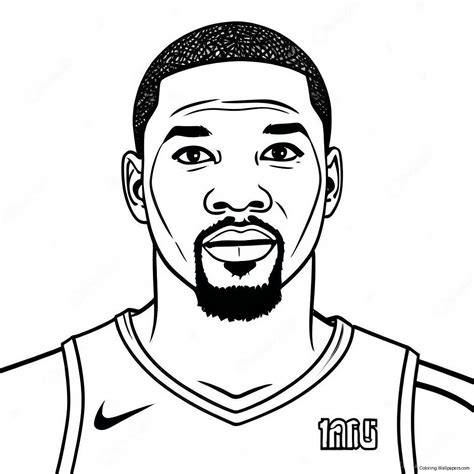 Kevin Durant Coloring Page 21332 16867