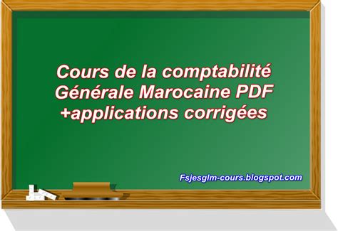 Cours De La Comptabilité Générale Pdf