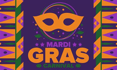 뉴올리언스의 마디 그라 카니발 지방 화요일 전통 휴일 축하 연례 민속 축제 의상 가면 재미있는 파티 카니발 마스크 포스터 카드 배너 및 배경 벡터 Carnival에 대한