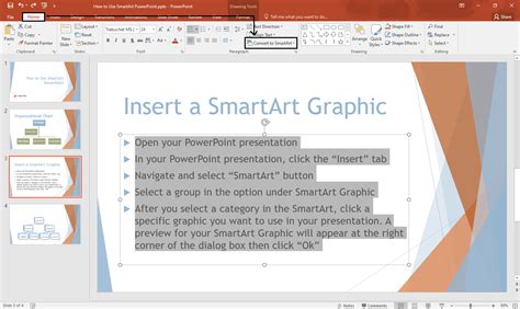Insert SmartArt PowerPoint Graphics In 5 Easy Steps