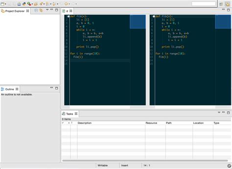 Pydev Liclipse Splitting Editor Window Stack Overflow