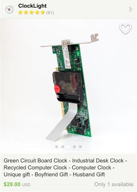 Circuit Board Desk Clock Desk Clock Clock Gift Babefriend Gifts